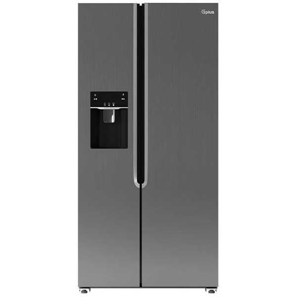 یخچال و فریزر ساید بای ساید 28 فوت جی پلاس مدل GSS-P7635S رنگ سیلور - فروشگاه بهاران کالا