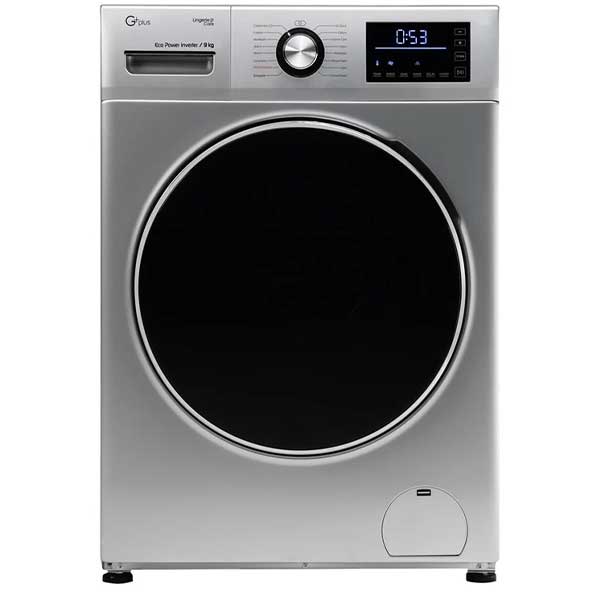 ماشین لباسشویی جی پلاس 9 کیلویی مدل M9341 رنگ سفید - فروشگاه بهاران کالا