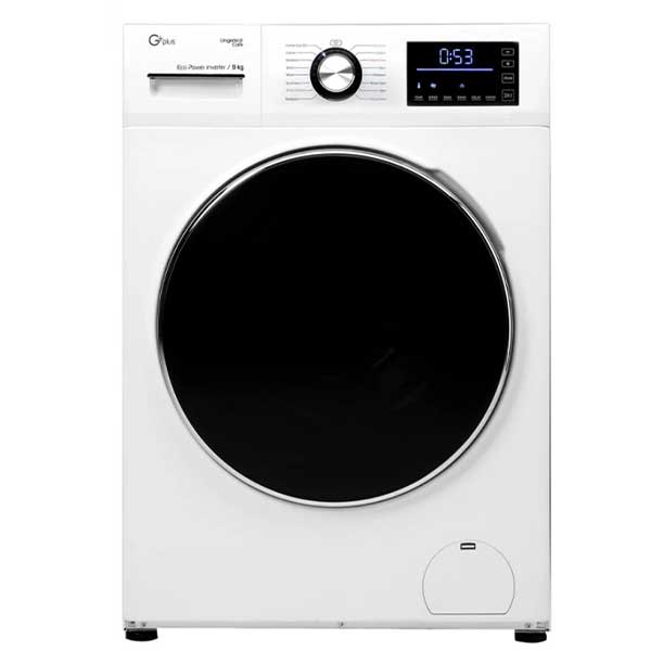 ماشین لباسشویی جی پلاس 9 کیلویی مدل M9341 رنگ سفید - فروشگاه بهاران کالا